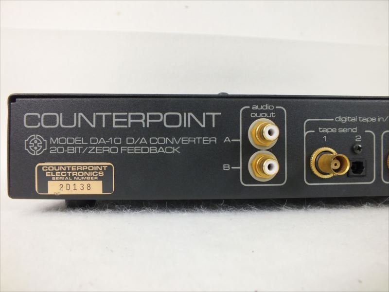 COUNTERPOINT カウンターポイント DA-10 DAコンバーター 現状品 230711T5131(オーディオ機器)｜売買された ...