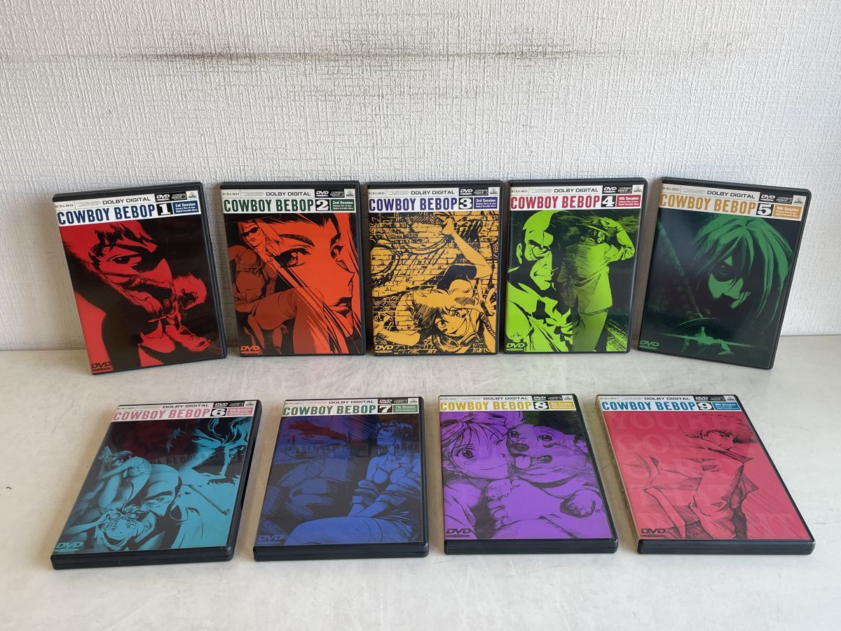 DVDセット売り/ 処分品 / COWBOY BEBOP / 9点セット / 1st Session~9th Session / 解説書付き / バンダイ / BCBA-0018~26 ...