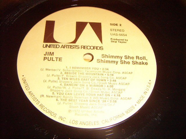 LP：JIM PULTE SHIMMY SHE ROLL SHIMMY SHE SHAKE：ジム パルト：US盤：スワンプ(その他)｜売買され ...