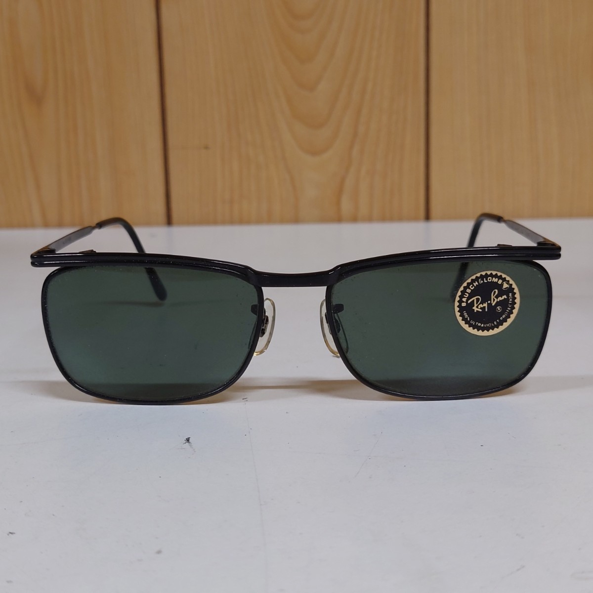 1円~ レイバン Ray-Ban ボシュロム B&L シグネット Signet Ⅱ サングラス ブラック 装身具 ファッション ケース付き ...