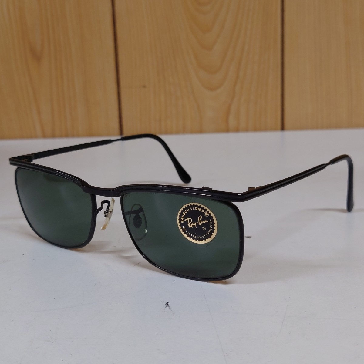 1円~ レイバン Ray-Ban ボシュロム B&L シグネット Signet Ⅱ サングラス ブラック 装身具 ファッション ケース付き ...