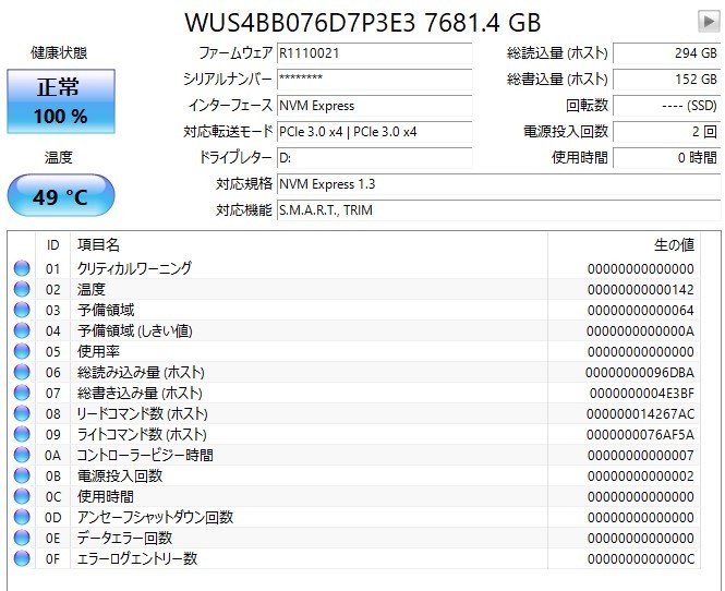 WD Ultrastar DC SN640 7.68TB NVMe SSD U.2 Gen3x4 データセンタ向け PCI Expressアダプタ付き PCIe 8TB 8T 高寿命 ...