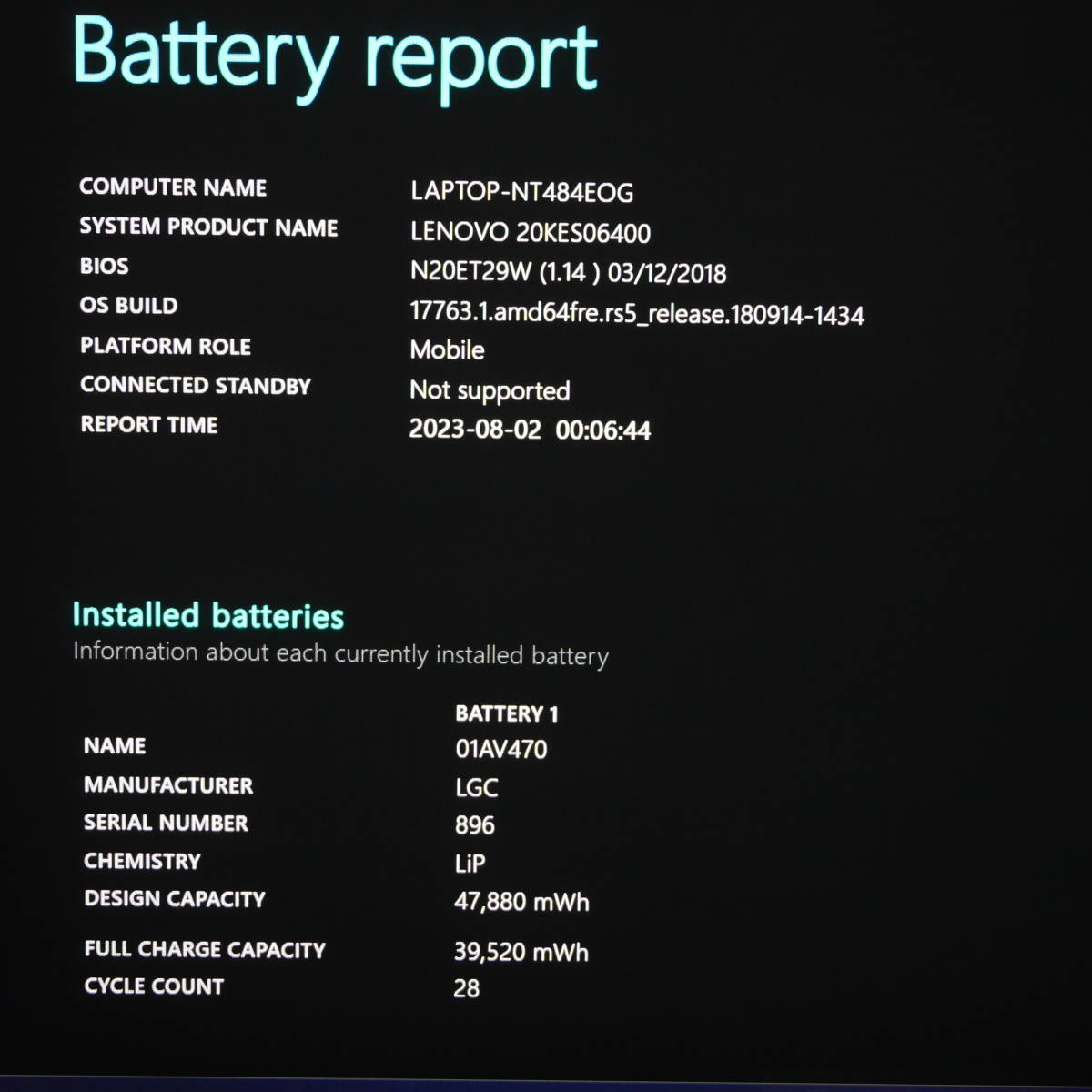 Lenovo ThinkPad X280 Core i5-8350U メモリ8GB SSD256GB FHD battery 39520/ ...