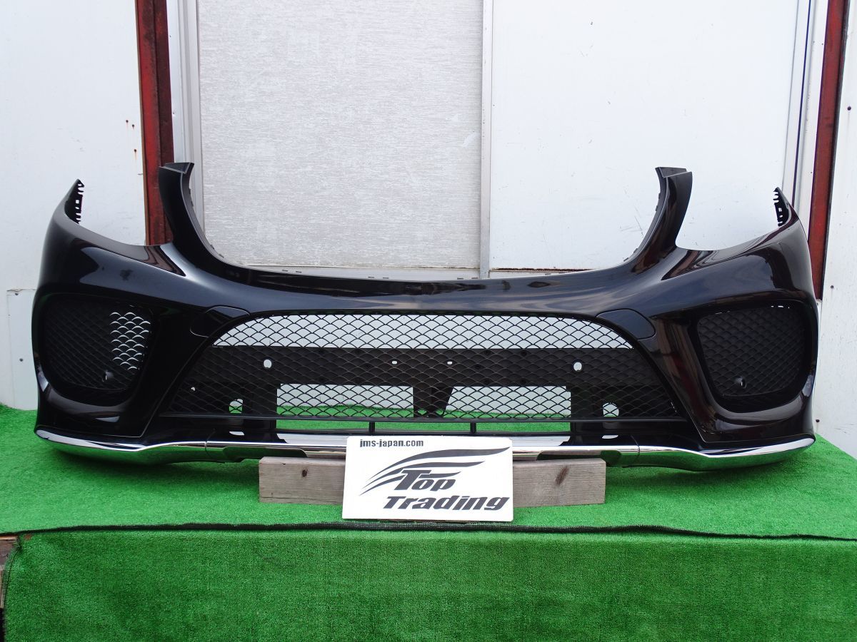 L1531vc ベンツ純正 GLE W166 後期 AMG フロントバンパー グリル ロアパネル A1668851538 オブシディアン ...