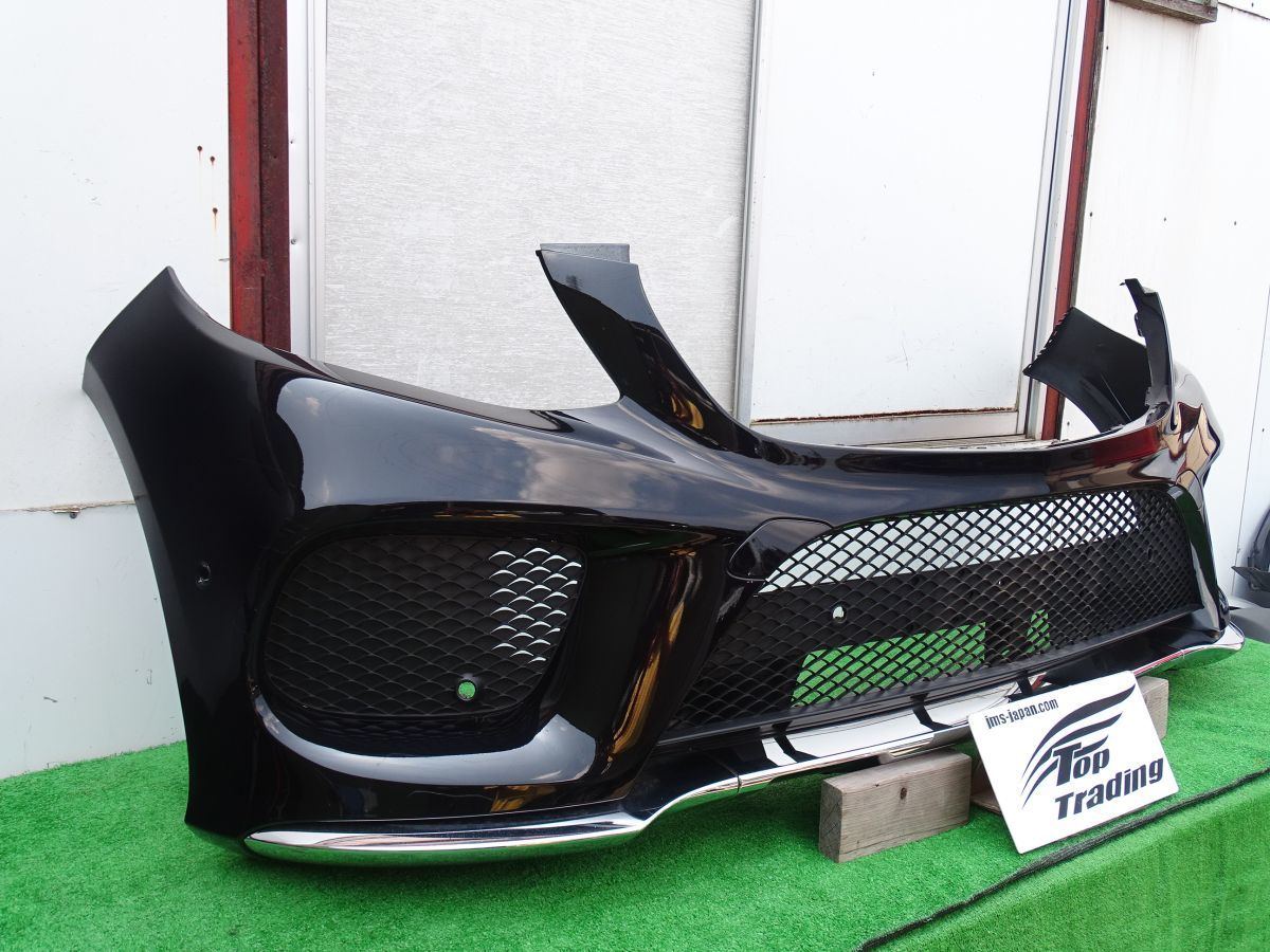 L1531vc ベンツ純正 GLE W166 後期 AMG フロントバンパー グリル ロアパネル A1668851538 オブシディアン ...