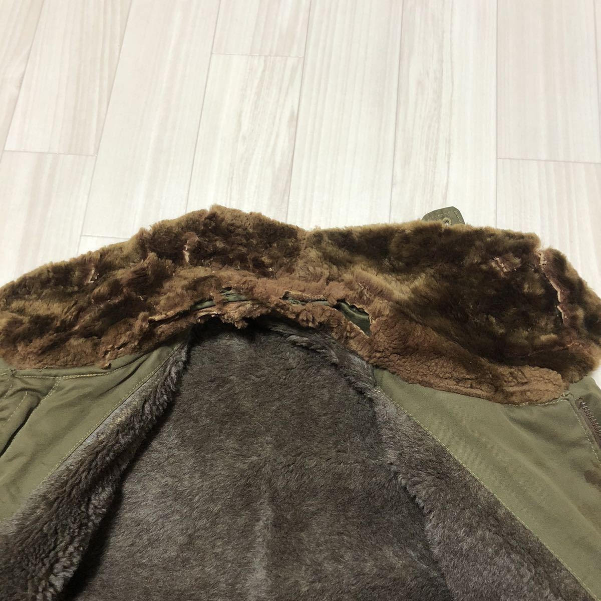 vintage B-15 オリジナル フライトジャケット 民間 US AIR FORCE 大戦 ミリタリー B-15A MA-1 40s WW2 USAF 50s タンカース ビンテージ(M ...