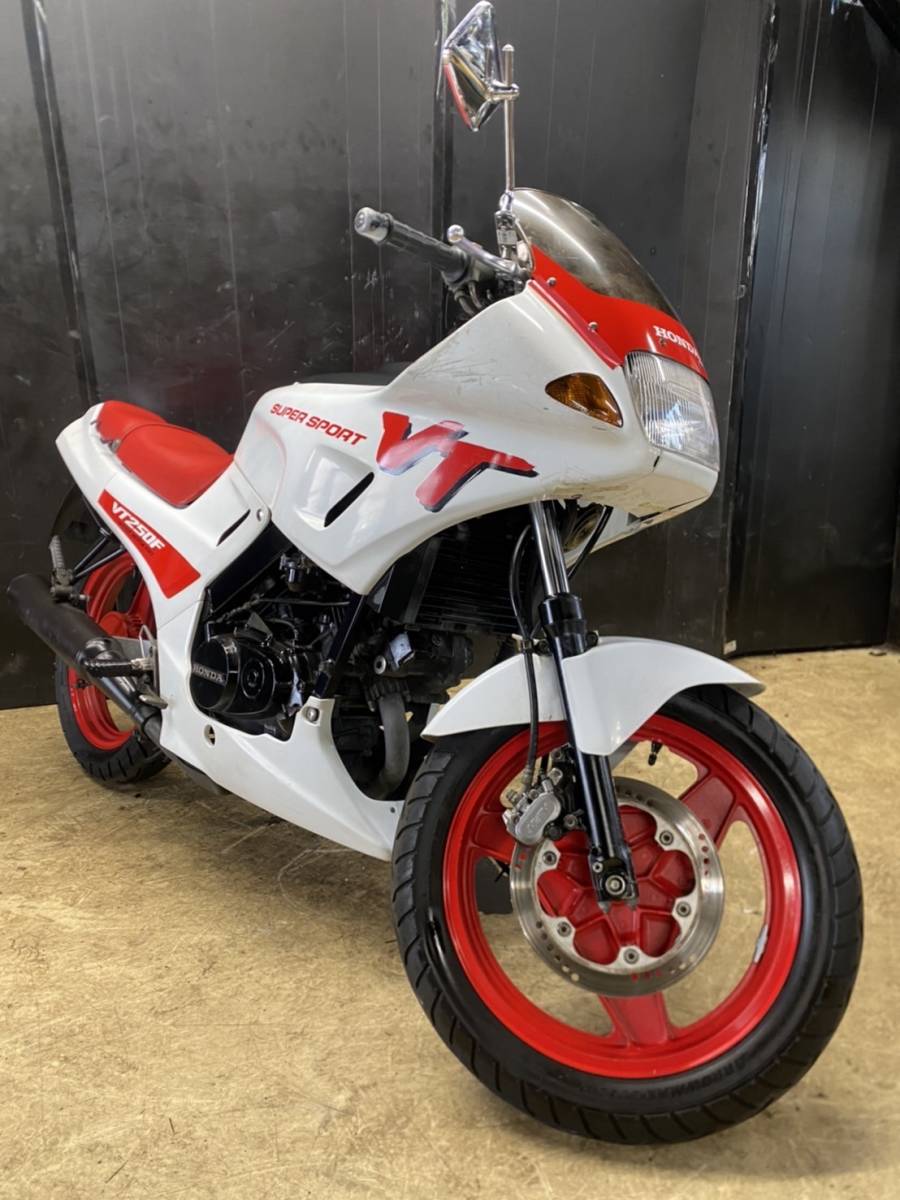 ホンダ VT250F MC15 47628㎞ エンジン実働 250㏄ 通勤 通学など 書類あり 大阪より 旧車 車(126cc-250cc ...