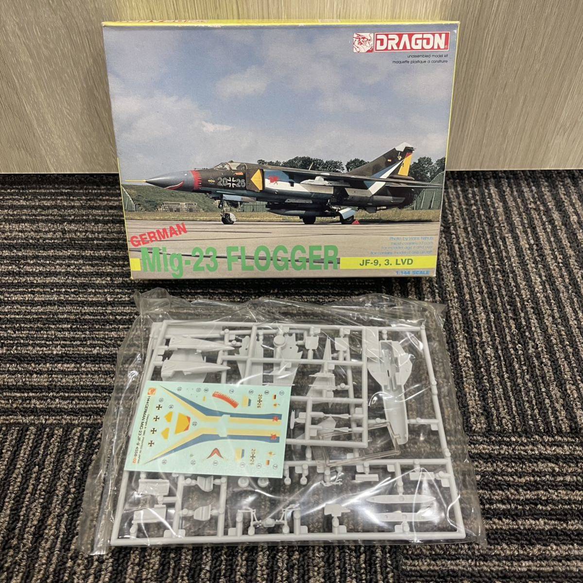 1円〜 未組立 1/144 DRAGON GERMAN AIR SUPERIORITY SERIES Mig-23 FLOGGER JF-9 ...