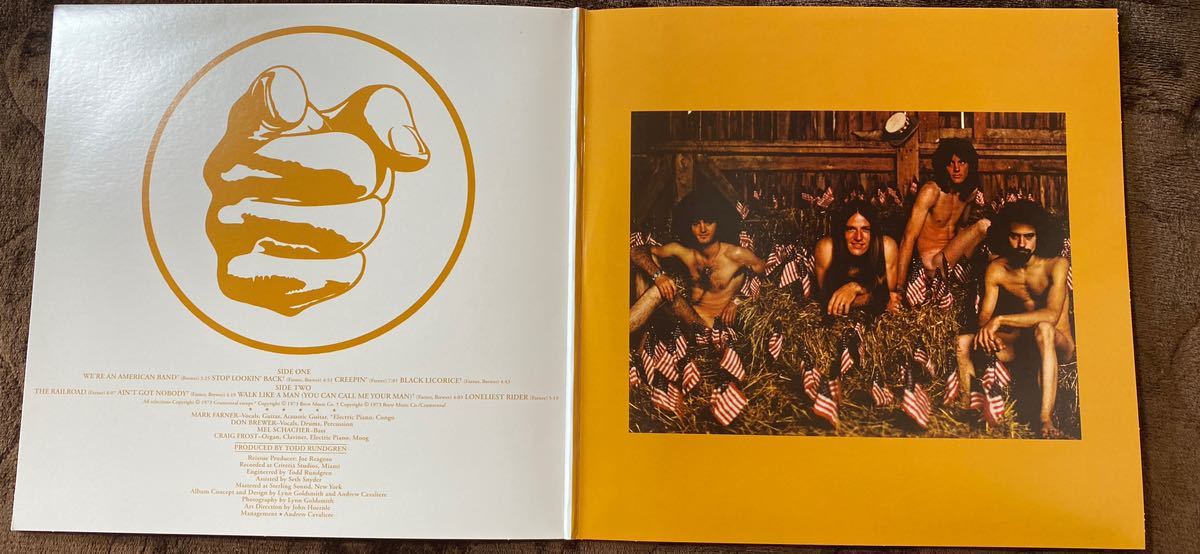 高音質 LP Grand FUNK RAILROAD We're an American Band グランド ファンク Lacquer Cut ...