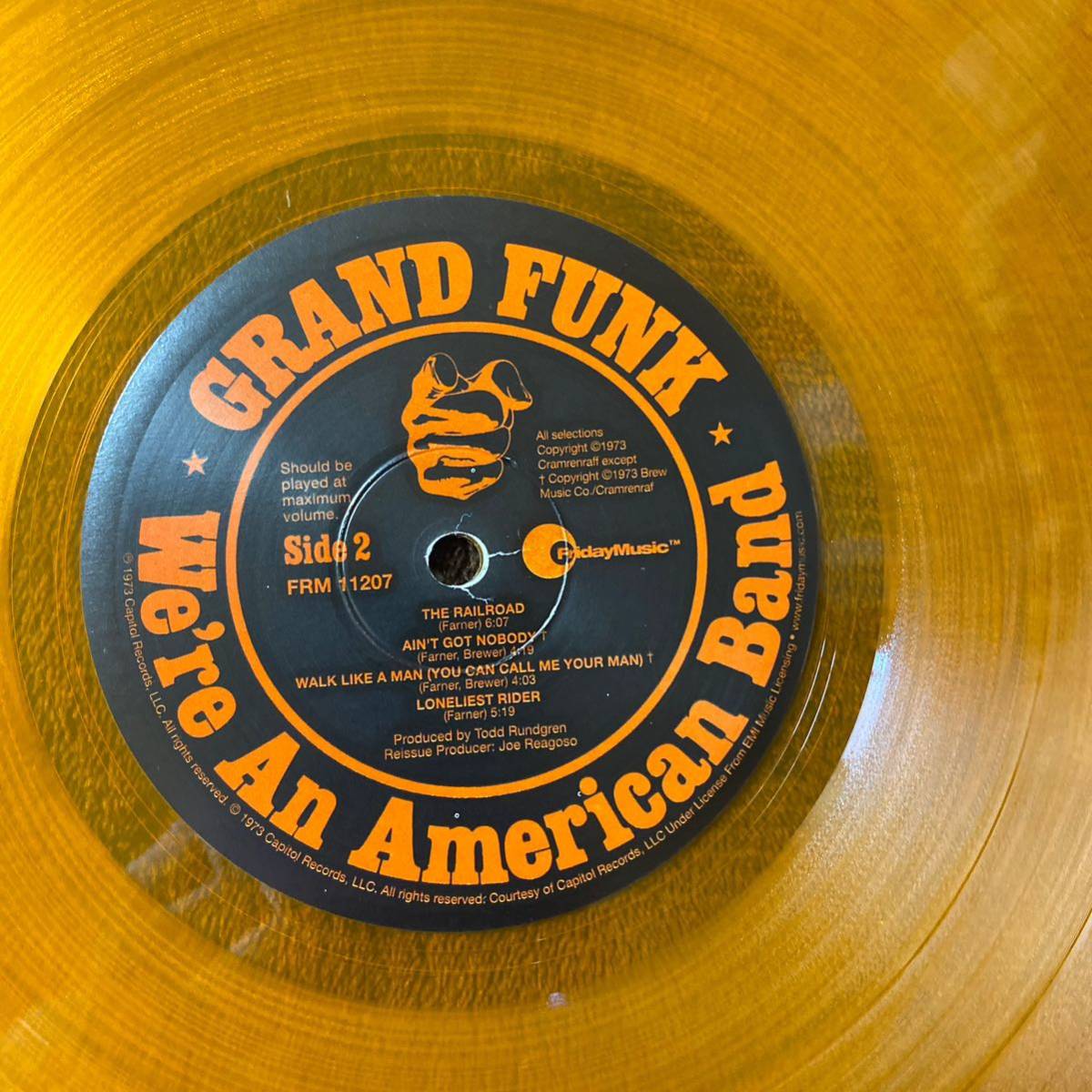 高音質 LP Grand FUNK RAILROAD We're an American Band グランド ファンク Lacquer Cut ...