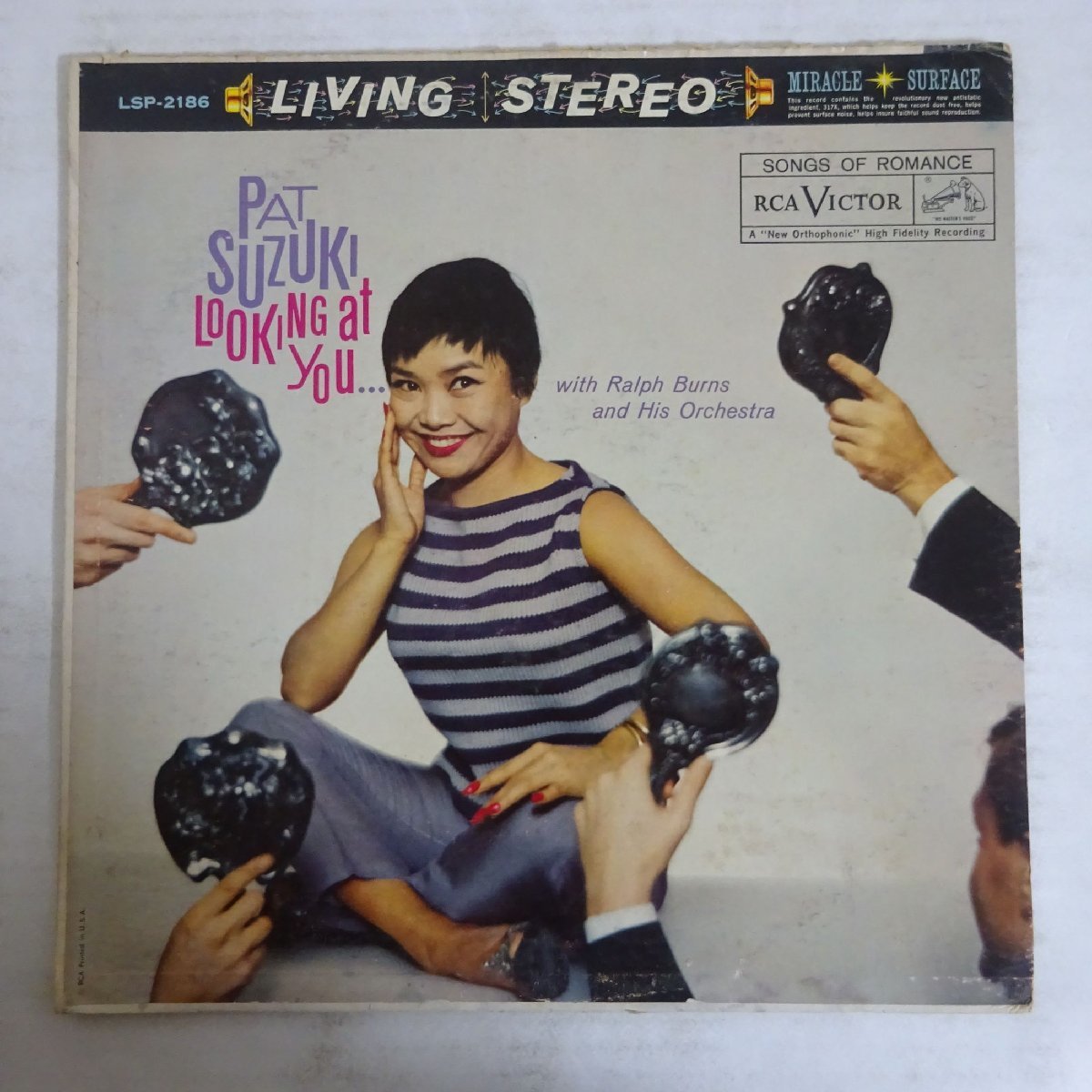 14021289; US盤/Victor/黒銀ニッパーラベル/深溝/マト両面1S/LIVING STEREO Pat Suzuki With ...