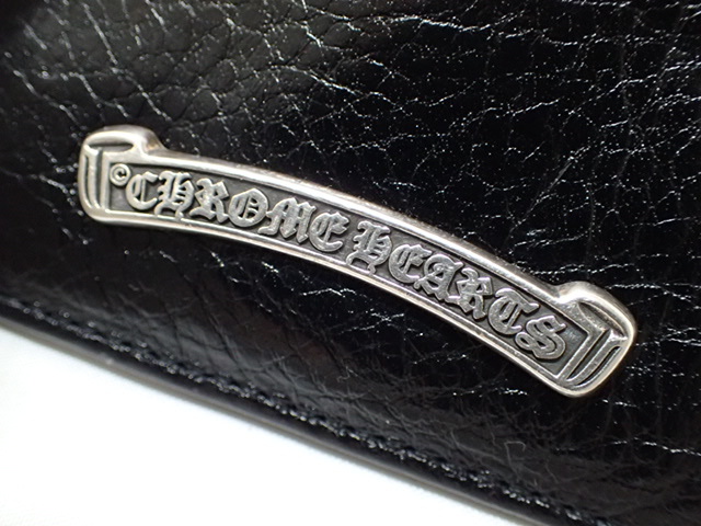 8212 T 正規品 Chrome Hearts/クロムハーツ ダブルサイド カードケース スクロールラベル ブラックヘビーレザー(その他)｜売買されたオークション情報、yahooの商品情報を ...
