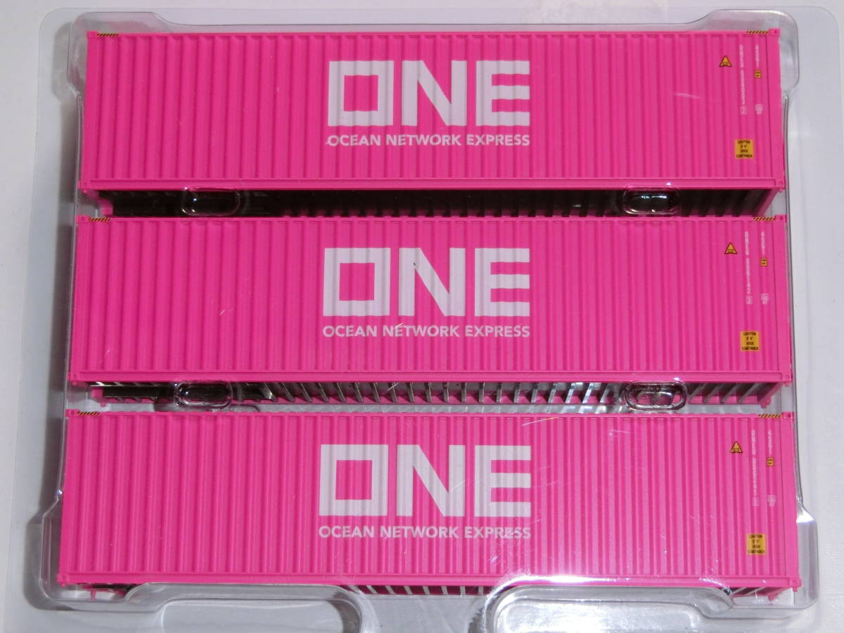 HOゲージ Athearn アサーン Ocean Network Express - ONE 40' Container 40フィート コンテナ ATH27039 3-Pack(外国車輌 ...