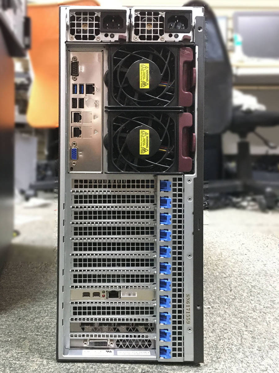 NVIDIA Quadro P6000 / 2-Way Intel Xeon E5-2697A v4 x2 / 4U筐体 良品 256GB ...