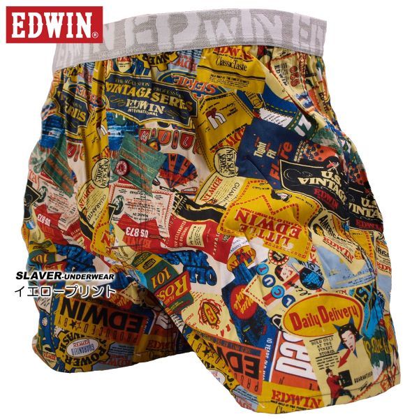 EDWIN エドウィン メンズ 綿 プリントトランクス 2023秋冬 イエロー LL 9019-3505(XLサイズ以上)｜売買されたオークション情報、yahooの商品情報をアーカイブ公開 ...