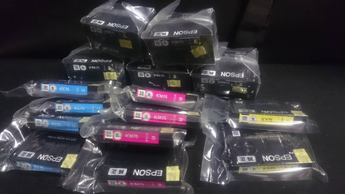 EPSON インクカートリッジ ICBK75/ICC75/ICM75/ICY75 15本(エプソン)｜売買されたオークション情報、yahooの商品情報をアーカイブ公開 - オークファン ...
