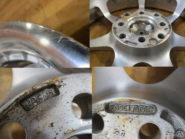 深リム KOSEI Racing SENEKA ホイール 4本 4H-100/114.3 15インチ 6.5J+32 シビック NA NB ...