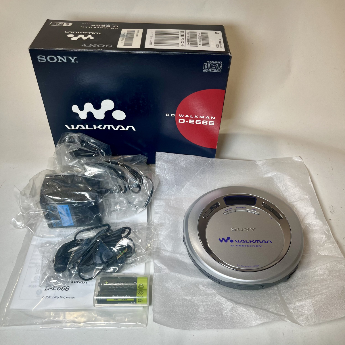 SK18-14-SONY WALKMAN D-E666箱付 動作音出し確認済 確認のみ 本体(CDプレーヤー)｜売買されたオークション情報 ...