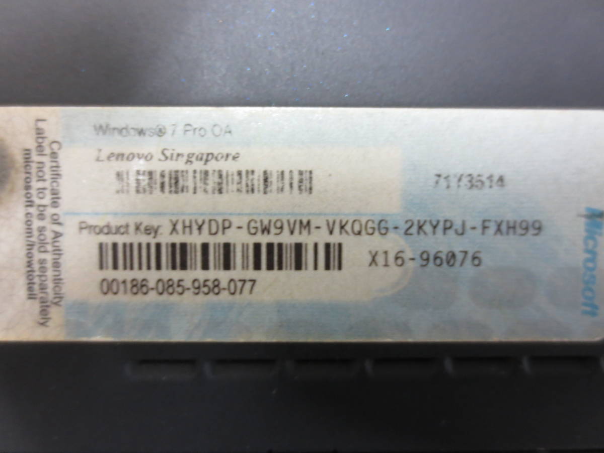59782 ジャンクノートパソコン2台 lenovo OKXGVD X16-96076 WINDOWS7/ IBM think pad 29R7077 2004年製 Windows XP ...