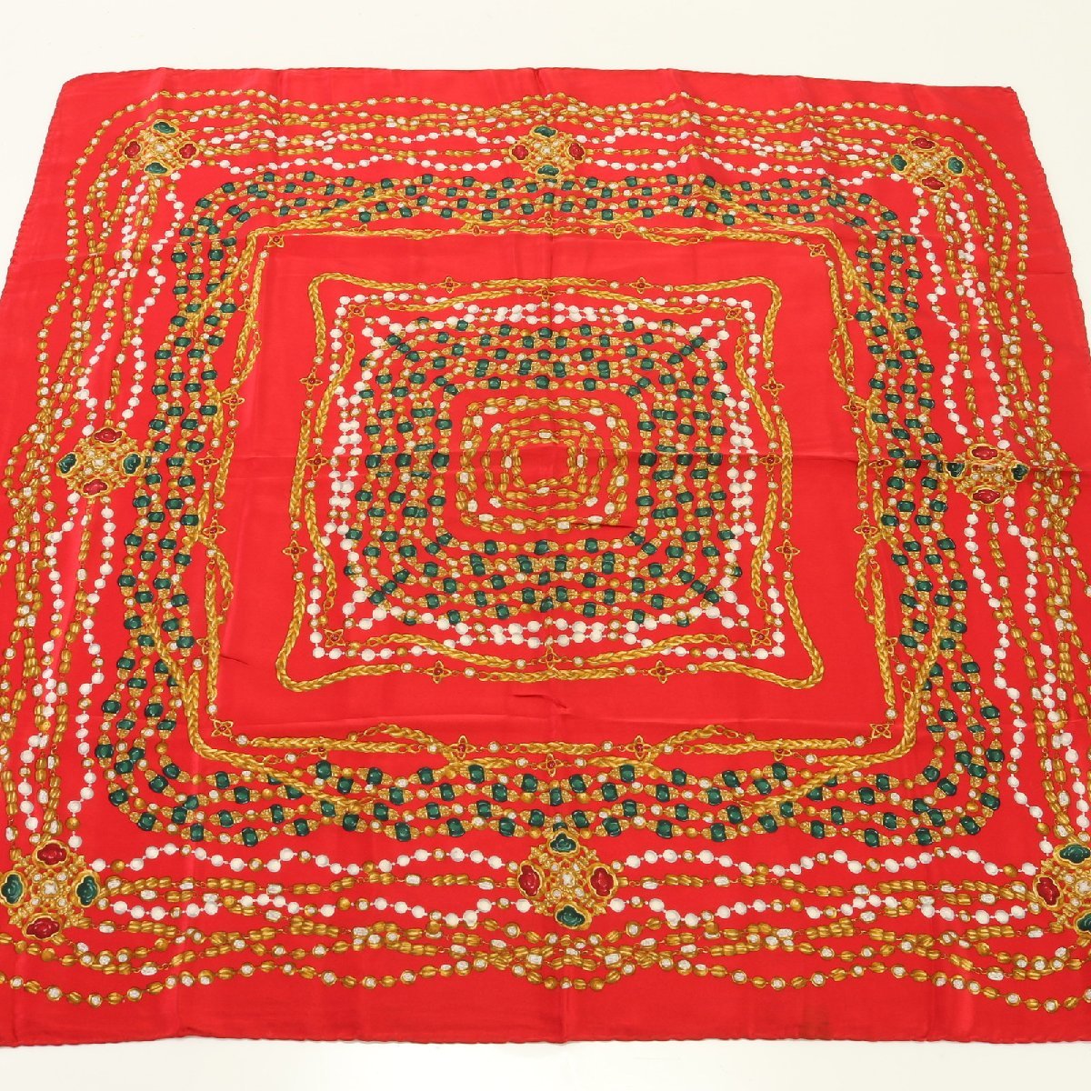 1円 ヴィンテージ シャネル ゴールド チェーン アクセサリー モチーフ ストール ショール シルク スカーフ レディース TEM E41-2(その他)｜売買されたオークション情報、yahoo ...