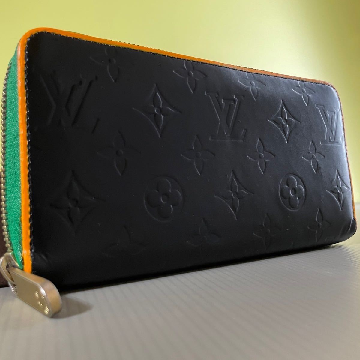 1円〜 LOUIS VUITTON ルイヴィトン ヴェルニ モノグラム 正規品 ラウンドファスナー長財布 ジッピーウォレット SP1182 ...