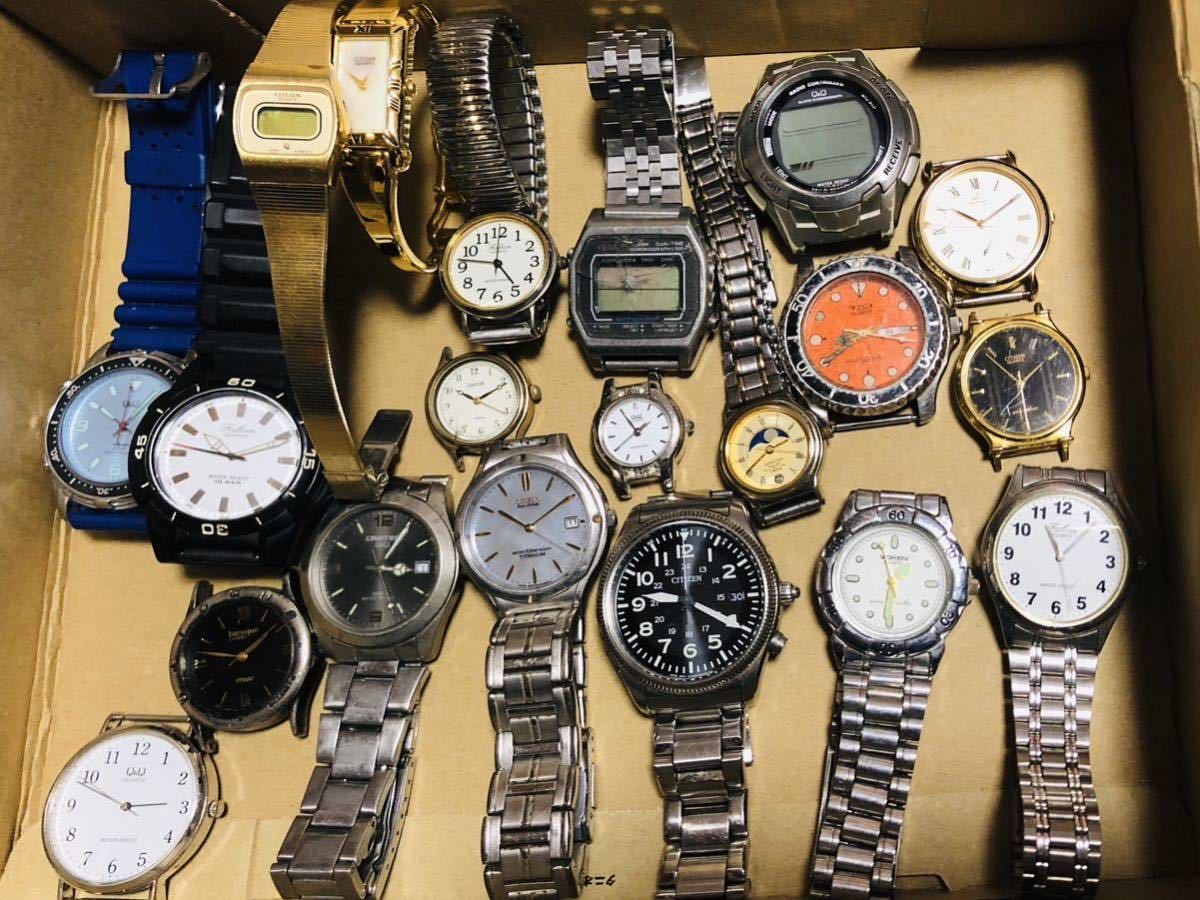 シチズン CITIZEN Q&Q のみ 腕時計 ジャンク品 20点 まとめ 売り 大量②(アナログ（クォーツ式）)｜売買されたオークション情報、yahooの商品情報をアーカイブ公開 ...