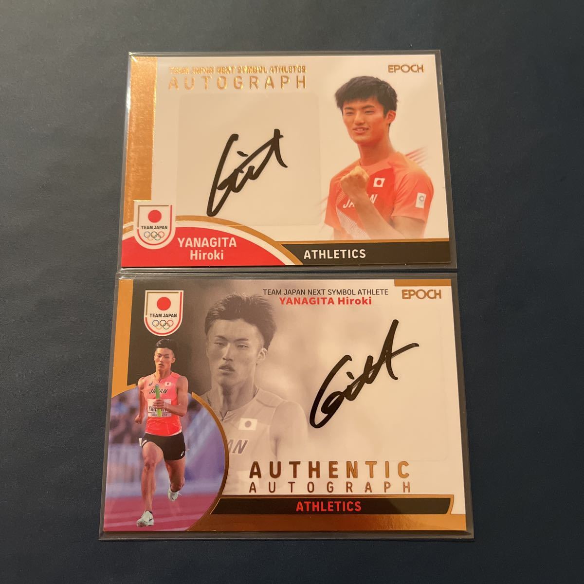 2023 EPOCH TEAM JAPAN SYMBOL ATHLETES & NEXT SYMBOL ATHLETES 栁田大輝 直筆サイン ...