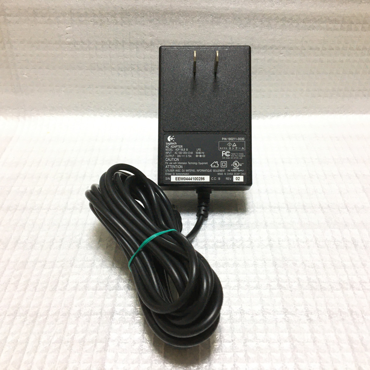 Logitech 純正 GT FORCE PRO ACアダプター ADP-18LB B DC24V 0.75A 電源 ロジクール GT ...
