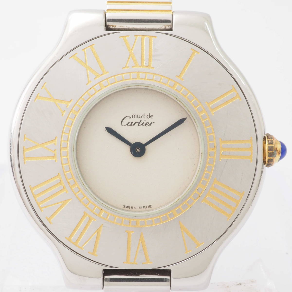 新作超歓迎 品 Cal 81 murt de Cartier クォーツ コンビ アイボリーローマン ボーイズ 本体 901111633-AA3 ...