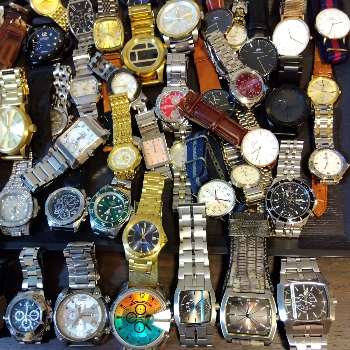 腕時計まとめて SEIKO CASIO DIESEL NIXON TISSOT TIMEX FOSSIL D＆G DW Paul smith ...