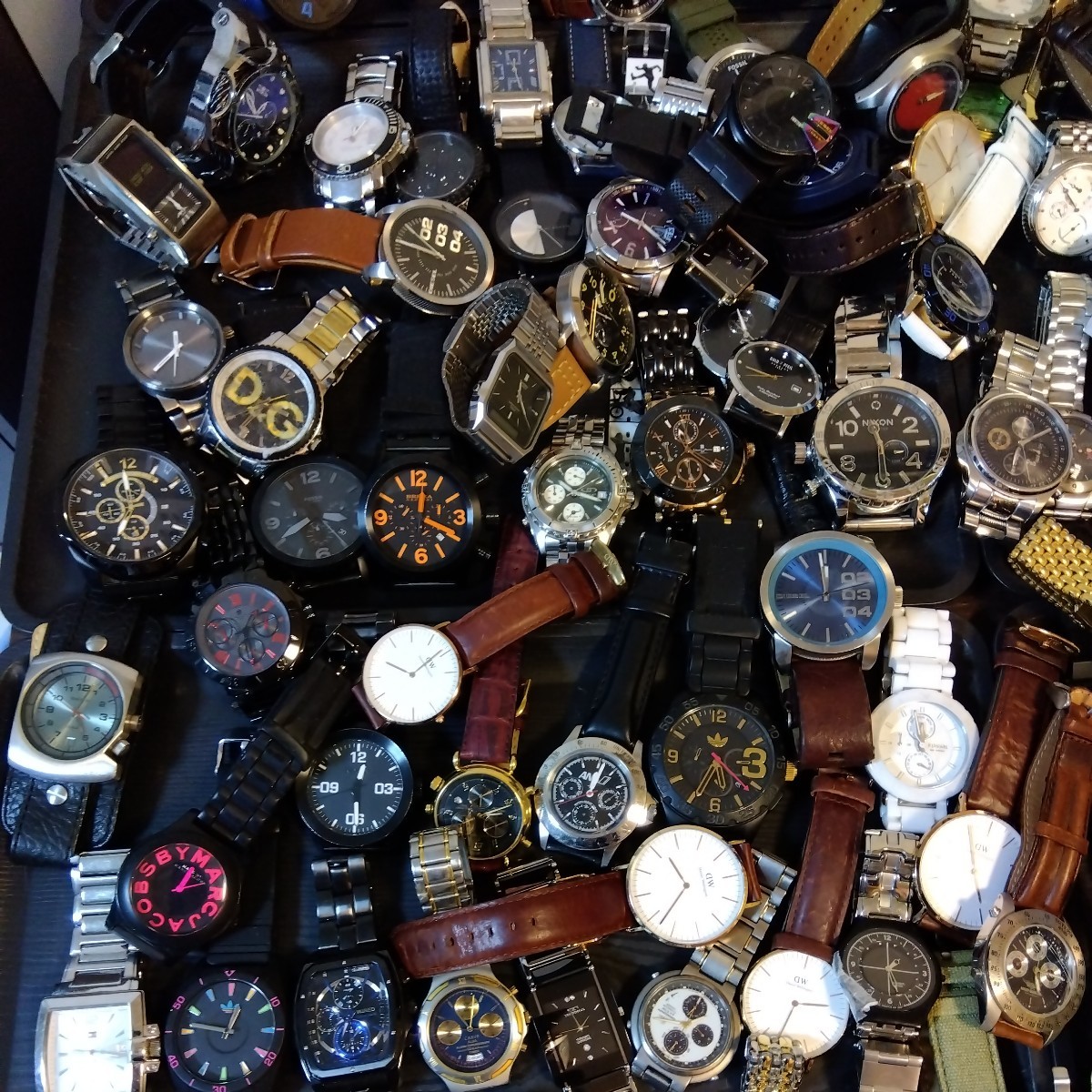 腕時計まとめて SEIKO CASIO DIESEL NIXON TISSOT TIMEX FOSSIL D＆G DW Paul smith ...