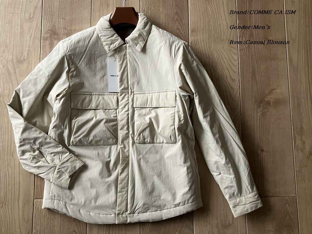 COMME CA ISM コムサイズム イージーケア LIMONTA 機能中綿 ブルゾン 02アイボリー Mサイズ 22BR02 定価9 ...
