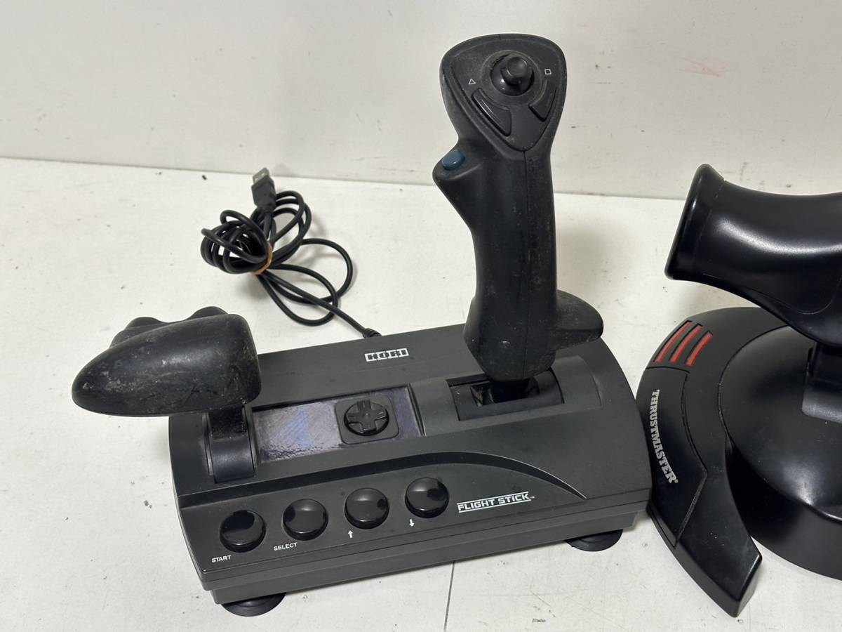 SONY PS2 HORI ホリFLIGHT STICK フライトスティック HP2-13 本体 / スラストマスター T-FLIGHT ...
