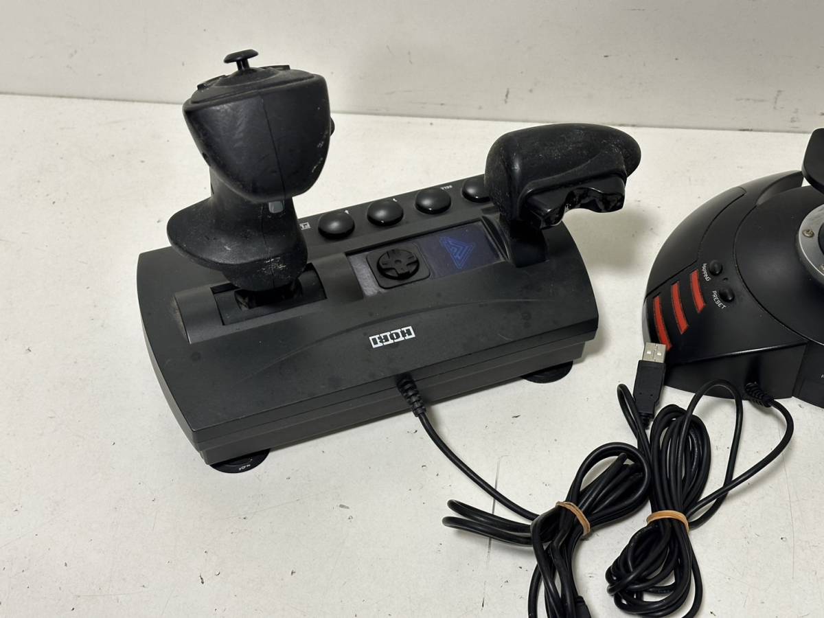 SONY PS2 HORI ホリFLIGHT STICK フライトスティック HP2-13 本体 / スラストマスター T-FLIGHT ...