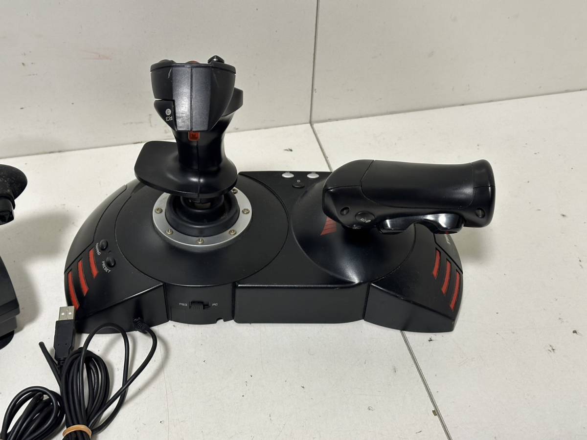 SONY PS2 HORI ホリFLIGHT STICK フライトスティック HP2-13 本体 / スラストマスター T-FLIGHT ...