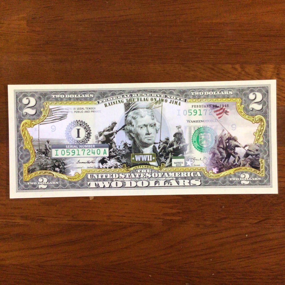 World Paper Money UNITED STATES 2 Dollars WORLD WAR ll 1939-1945 ②(世界 ...