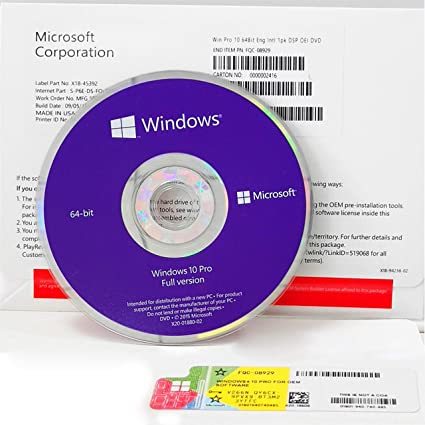 Microsoft Windows10 Pro 64bit DSP版 DVD 日本語 1台分 Microsoft Windows10 Pro 64bit DSP版 DVD(オペレーティング ...