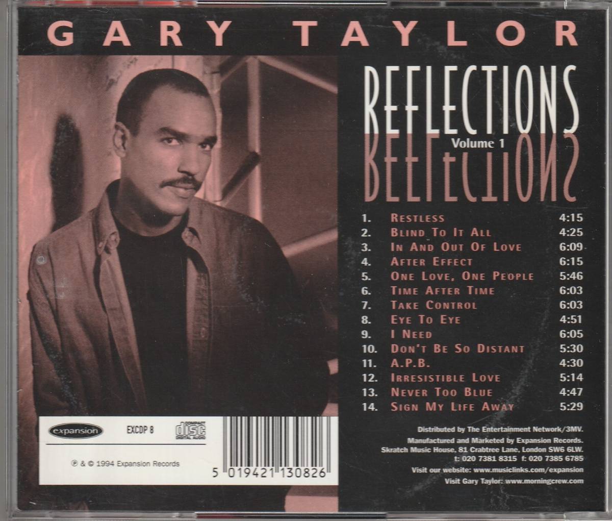 CD R&B/SOUL GARY TAYLOR／Reflections Volume 1／1994年／ベスト盤 UK Expansion ...