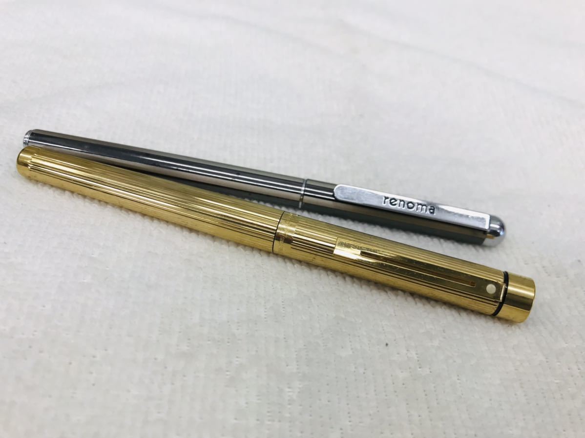 k1214-04 筆記具 SHEFFER 万年筆 ペン先14K / renoma ボールペン 2点まとめて(万年筆一般)｜売買された ...