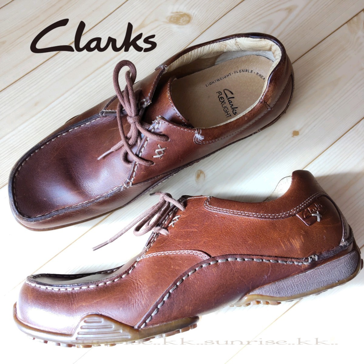 クラークス Clarks FLEX LIGHT レザー シューズ 8 インチ(8インチ)｜売買されたオークション情報、yahooの商品情報を ...