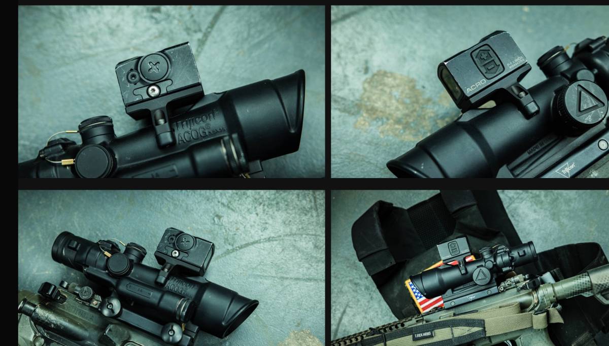 T.REX Aimpoint Acro Middle Mount for ACOG TA110 Trijicon Leupold PVS ...
