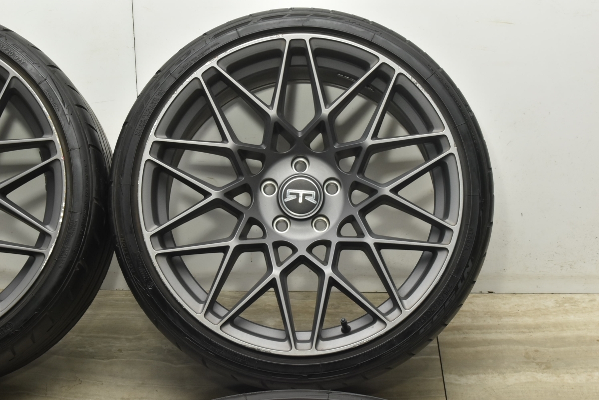 マスタング専用設計 HRE RTR TECH メッシュ 20in 9.5J +33 10.5J +45 PCD114.3 ニットー NT555 ...