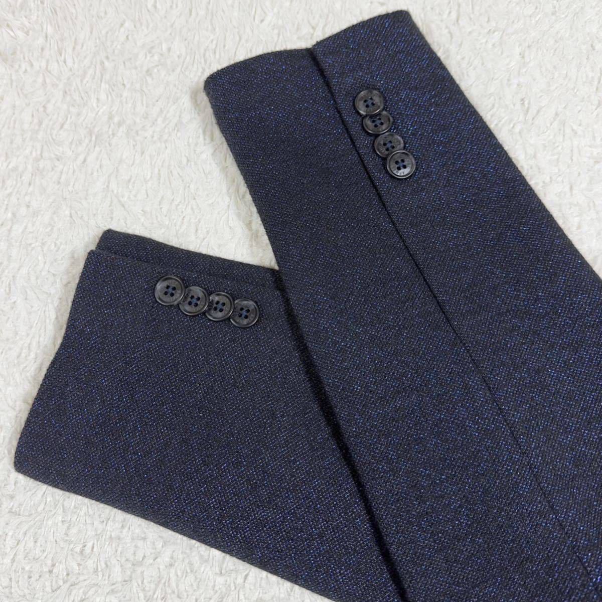 アルマーニ エクスチェンジ 大人の遊び心 ARMANI EXCHANGE テーラードジャケット ブレザー ラメ 部分ベロア素材 ネイビー 紺 S/P(Sサイズ)｜売買されたオークション情報 ...