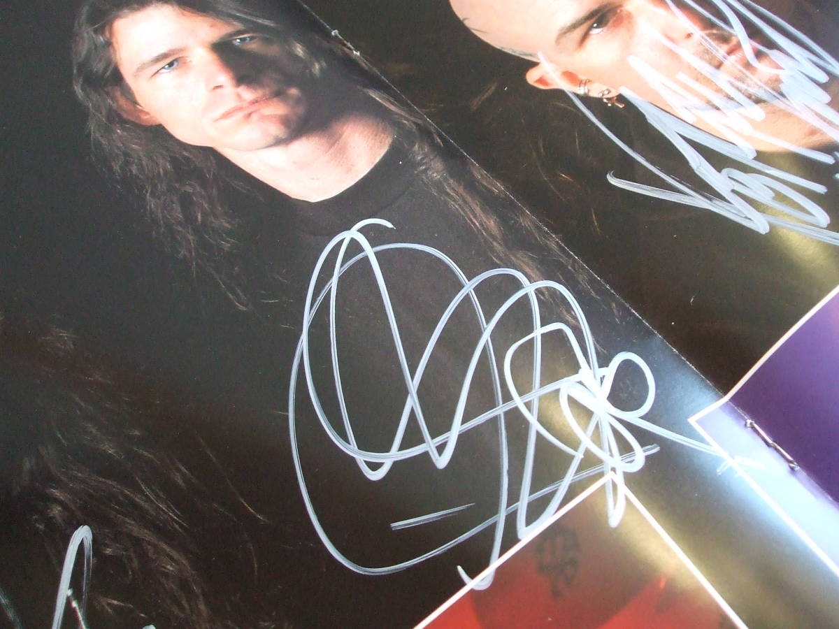 SLAYER スレイヤー / 直筆サイン入 Autograph Tom Araya Kerry King Paul Bostaph ...