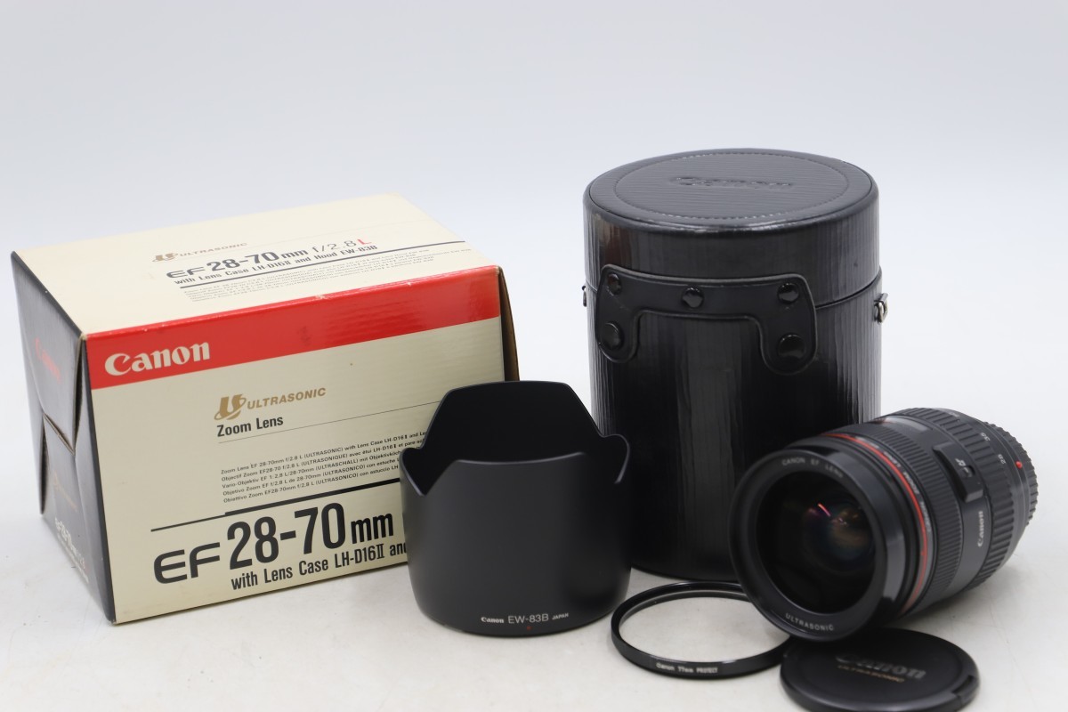 CANON ZOOM LENS EF 28-70mm f2.8 L ULTRASONIC キヤノン ズームレンズ EW-83B レンズフード ...