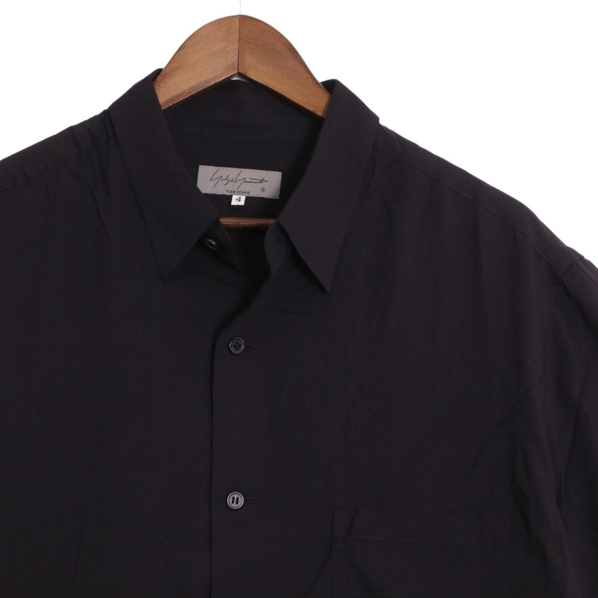 Yohji Yamamoto POUR HOMME / SHORT SLEEVE BUTTON UP SHIRT ヨウジヤマモト プールオム ショートスリーブ シャツ HZ-B97-222 ...