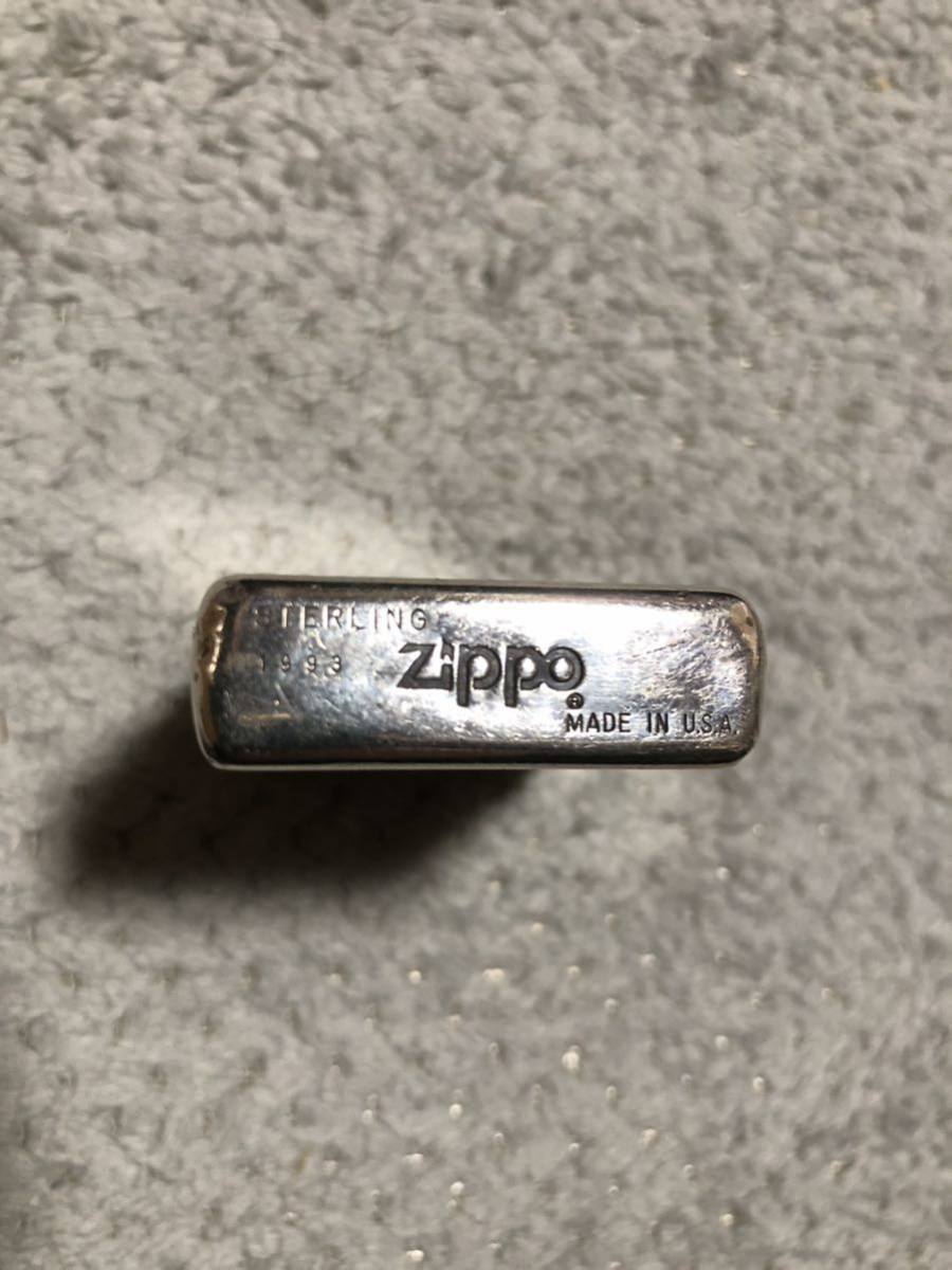 ZIPPO ジッポー STRLING スターリングシルバー フラット 無地 1993年製 火花確認済 1円スタート(Zippo)｜売買された ...