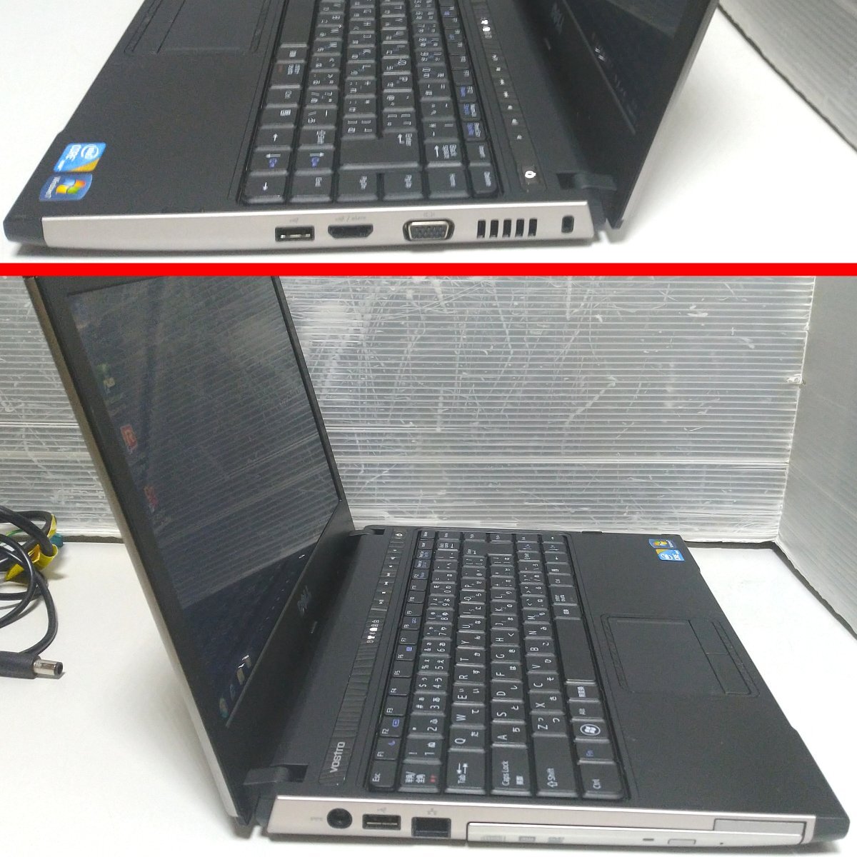 純正リカバリ領域有 Windows7 Pro 32BIT ノートPC Dell Vostro3300 Core i3-M380 メモリ3GB ...