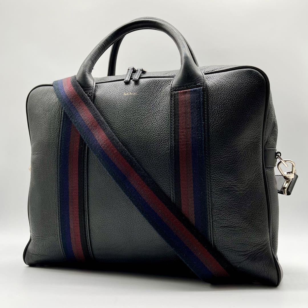 1円 Paul Smith ポールスミス ビジネスバッグ ショルダーバッグ 大容量 A4&PC可 マルチストライプ 斜め掛け 2way ブラック 黒(かばん、バッグ)｜売買されたオークション ...