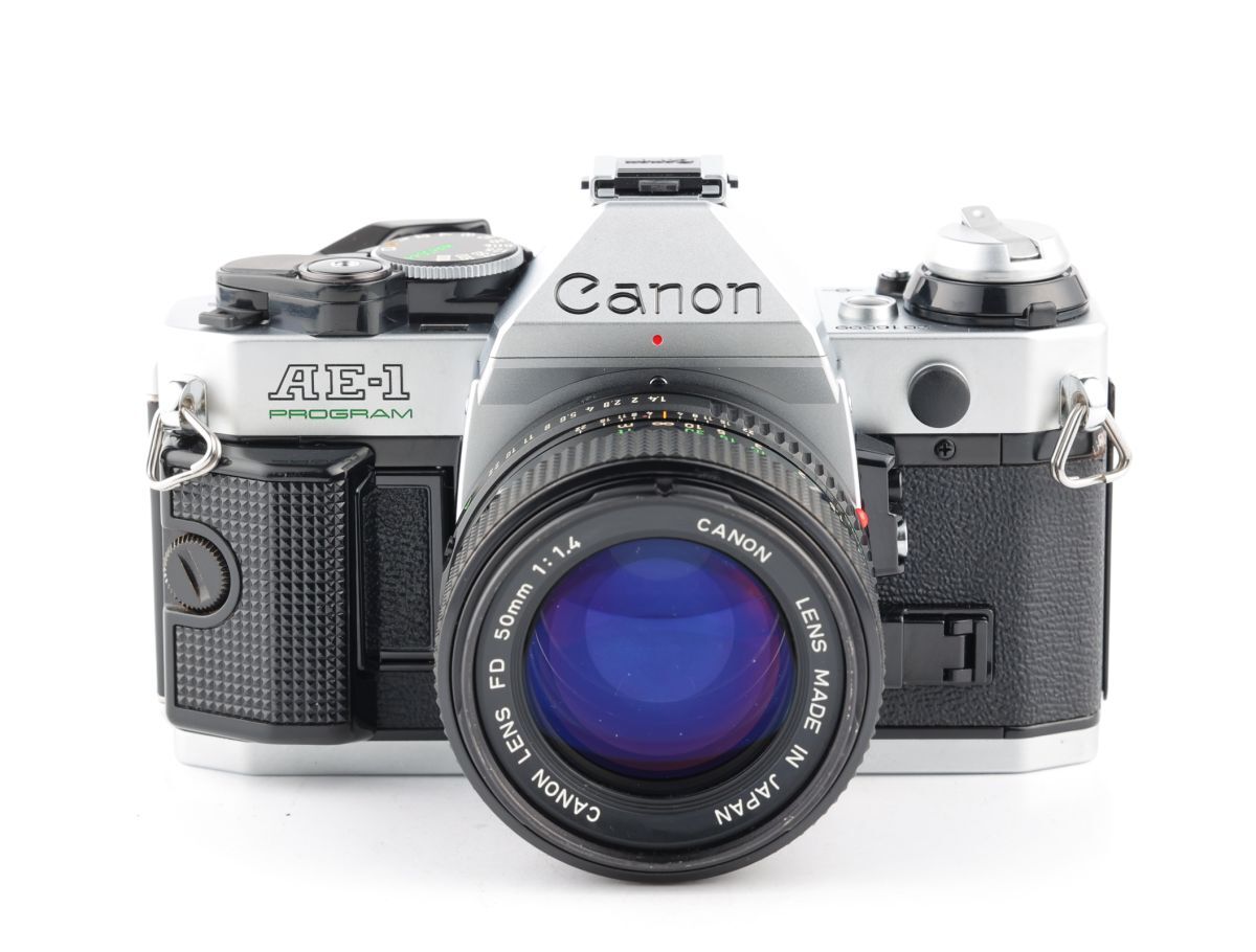 05720cmrk Canon AE-1P PROGRAM + New FD 50mm F1.4 MF一眼レフ フイルムカメラ 標準レンズ ...